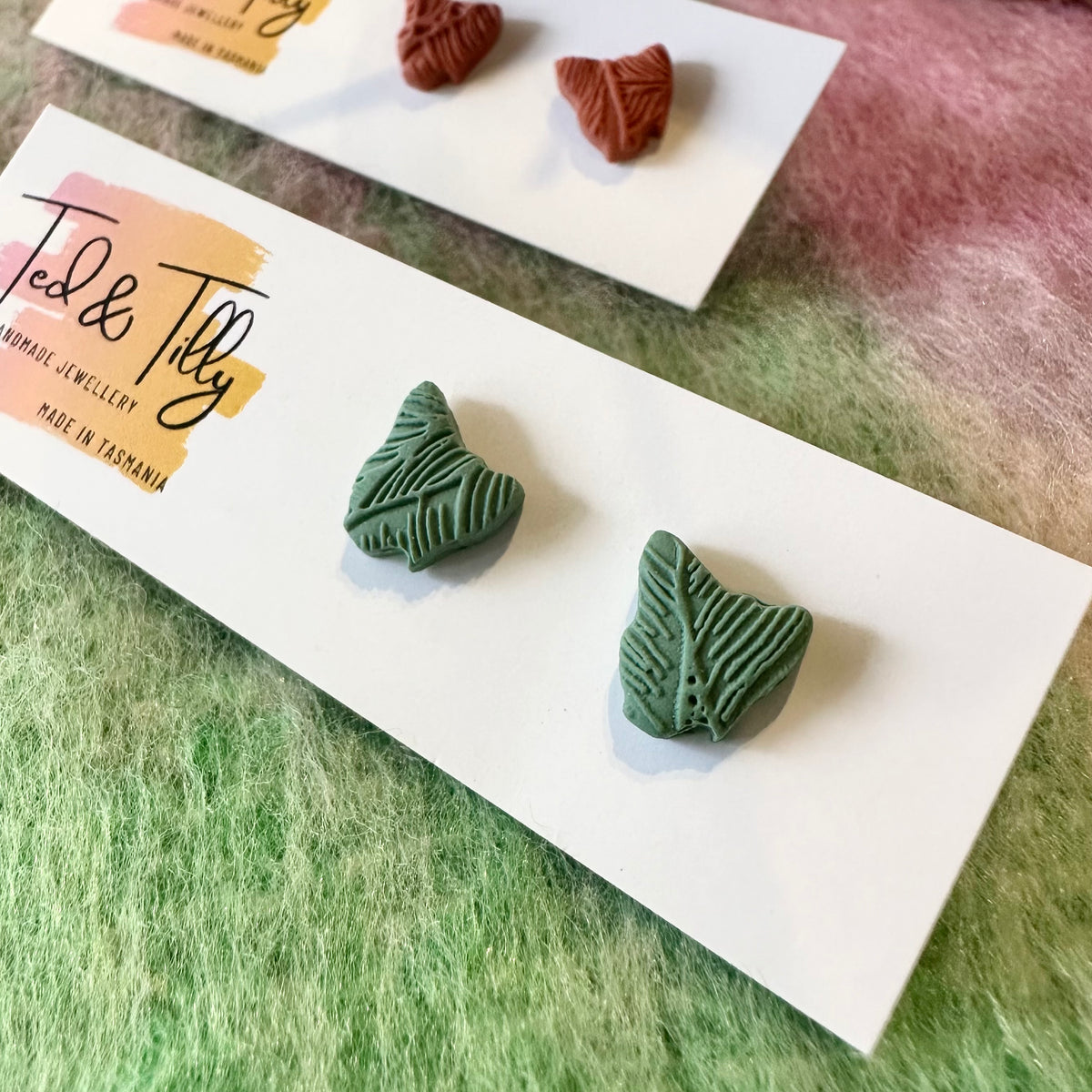 Ted & Tilly Tasmania map studs – Lily & Dot