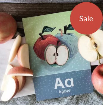 Tiny Taz Tasmanian alphabet flashcards – Lily & Dot