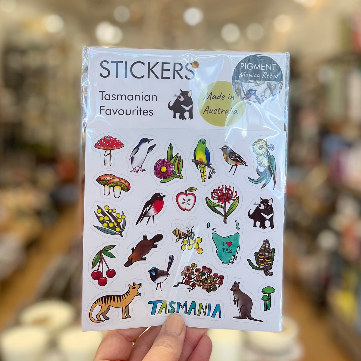 Pigment Tasmanian sticker sheet – Lily & Dot